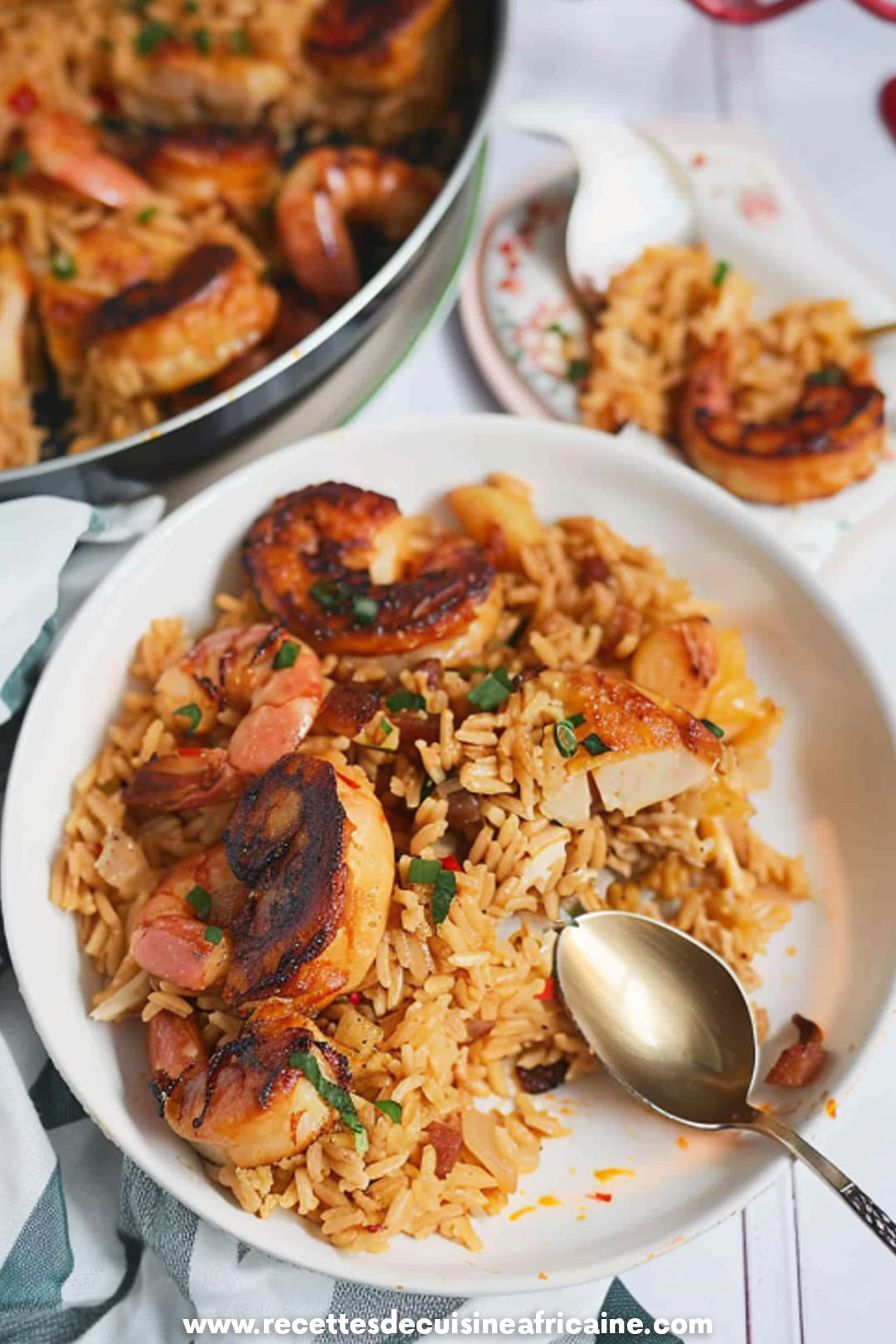 Jambalaya Authentique au Poulet, Crevettes et Saucisse - Recettes de ...