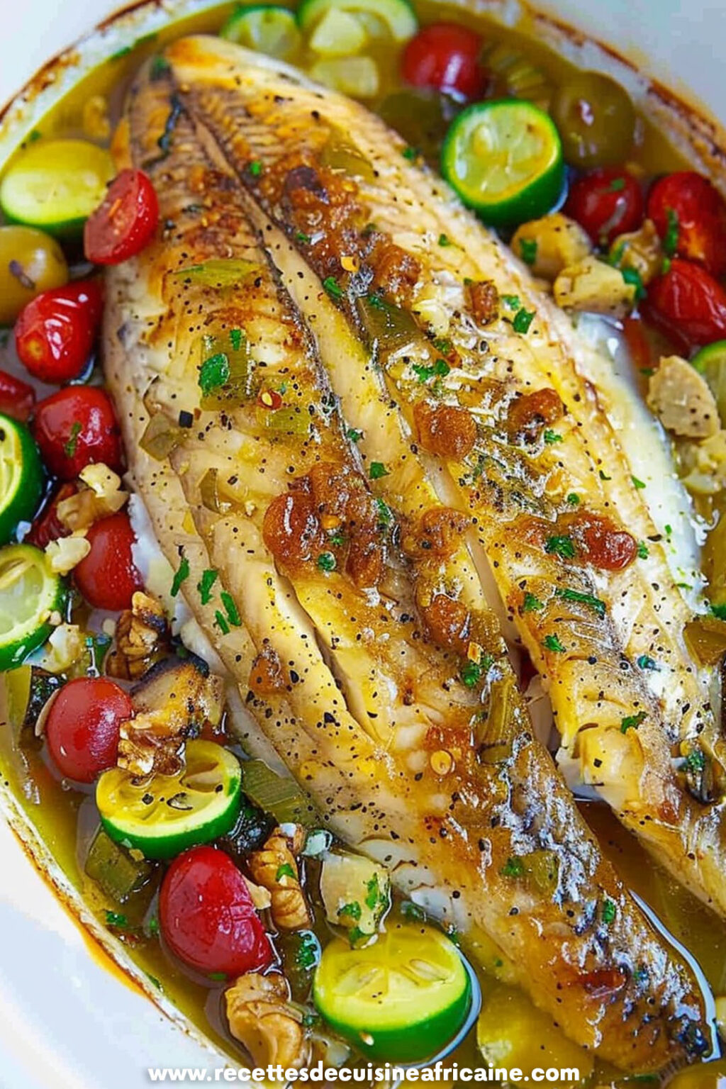 Poisson Méditerranéen au Four: Rapide et Pleine de Saveurs - Recettes ...